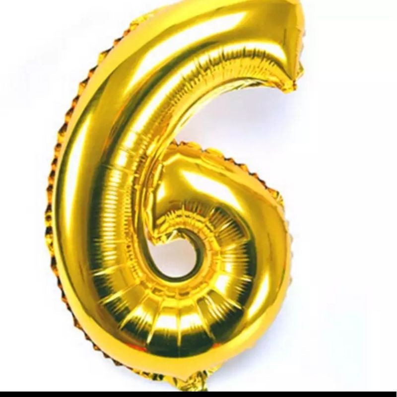 BALON ANGKA GOLD 40CM / BALON FOIL ANGKA 40CM | Lazada Indonesia