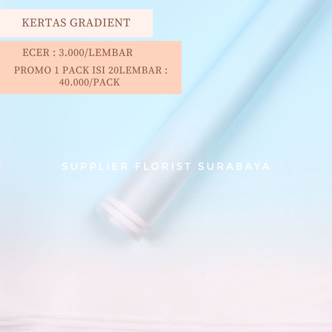 [5 LEMBAR] KERTAS BUNGA CELLOPHANE GRADIENT GRADASI GRADIASI KERTAS ...