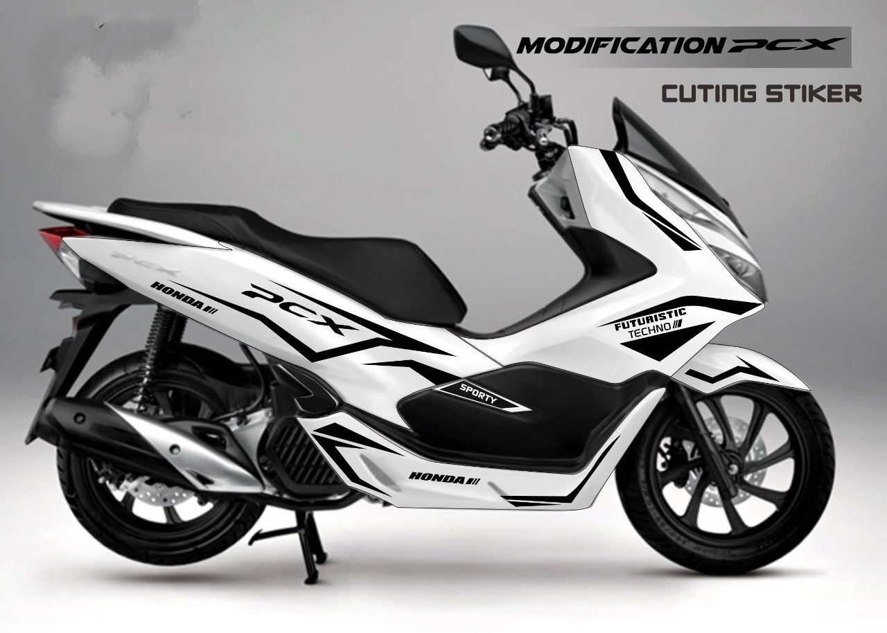 striping cutting pcx 150 / decal cutting pcx 150 / variasi cutting pcx ...