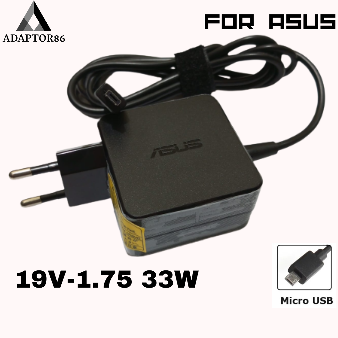19V - 1.75A 33W Micro USB Charger Laptop Asus Eeebook X205T X205TA ...