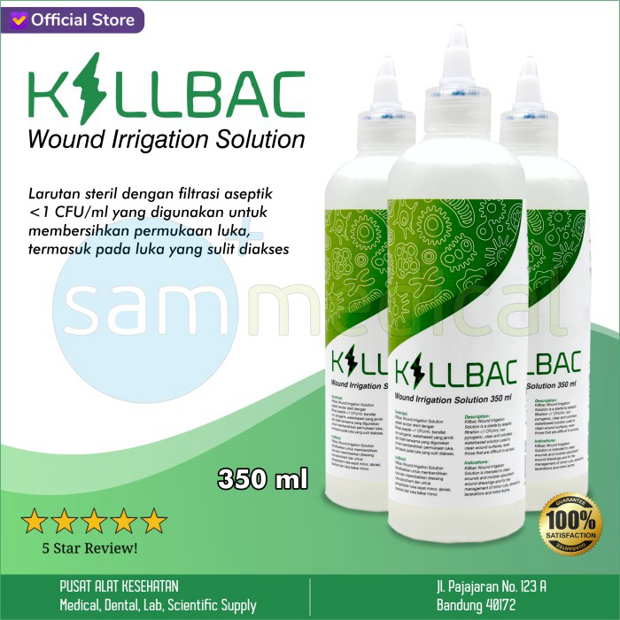 KILLBAC Wound Irrigation atauCairan Pembersih Luka 350ml | Lazada Indonesia