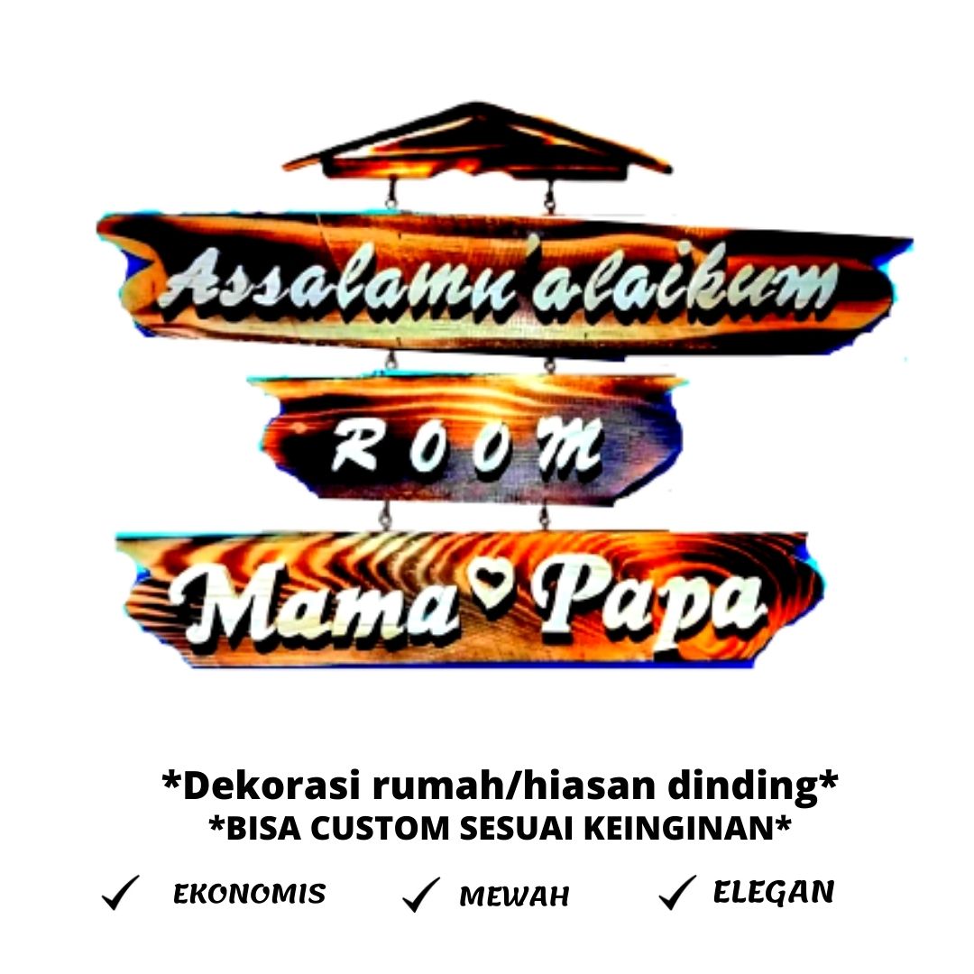 PAPAN NAMA RUMAH,HIASAN DINDING,PAPAN NAMA ALAMAT RUMAH,DEKORASI ...