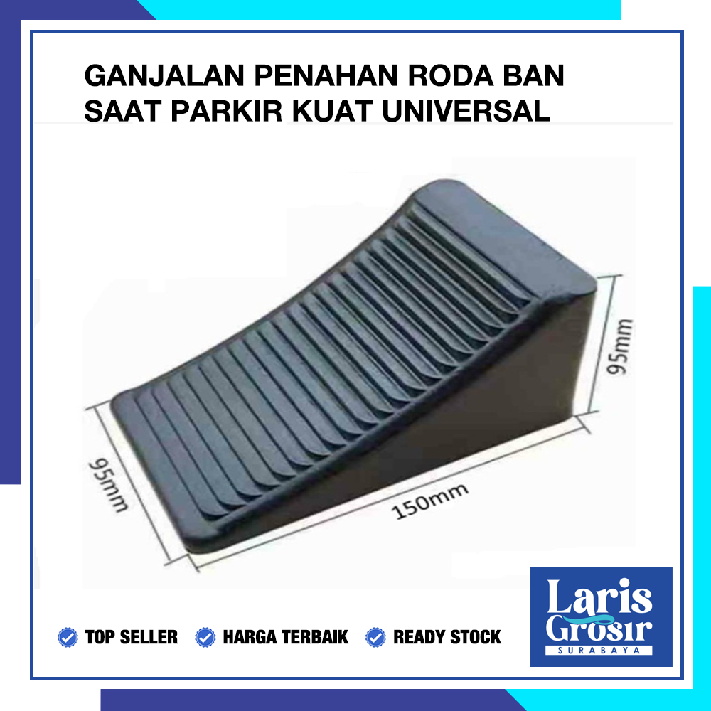 Ganjalan Ban Mobil Parkir Penahan Roda / Rubber Wheel Parking Chock ...