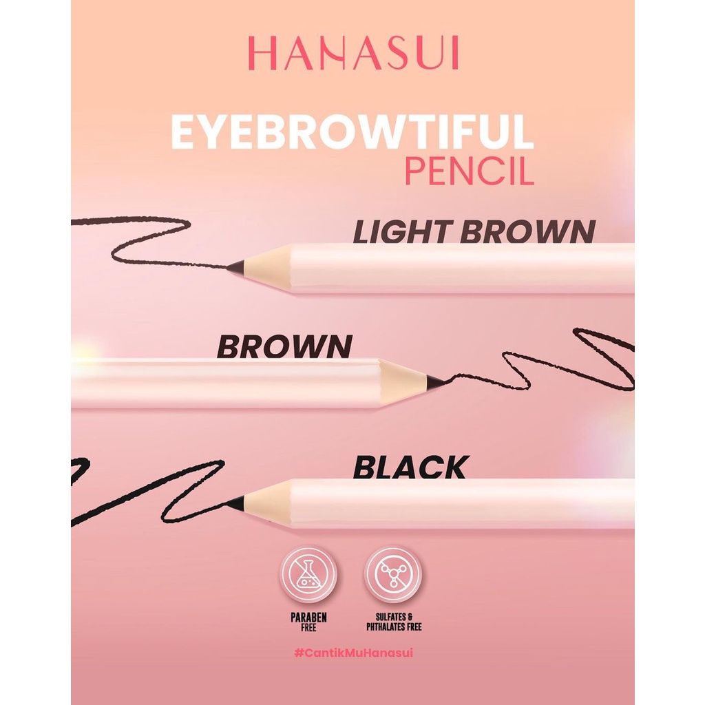 HANASUI EYEBROWTIFUL PENCIL ALIS - EYEBROW PENSIL ORIGINAL | Lazada ...