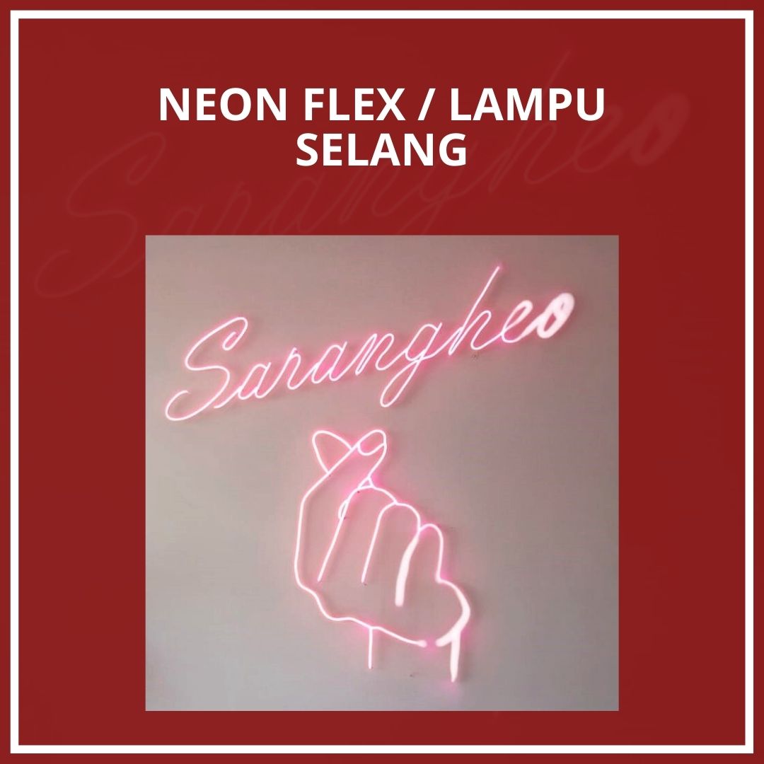 Neon Flex Lampu Selang Tulisan dan Bentuk Aesthetic Unik | Lazada Indonesia