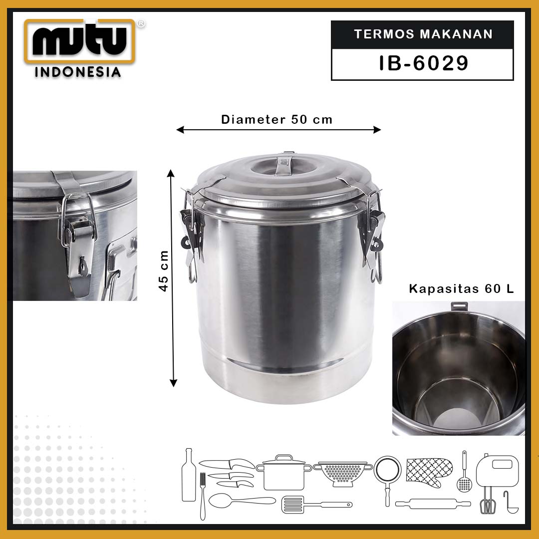 Insulation Barrel 60 liter / Panci Pemanas Makanan Stainless IB-6029 ...