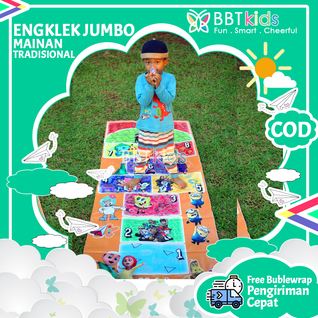 MAINAN ENGKLEK ANAK JUMBO KARPET KAKI RAKSASA PERMAINAN TRADISIONAL ...