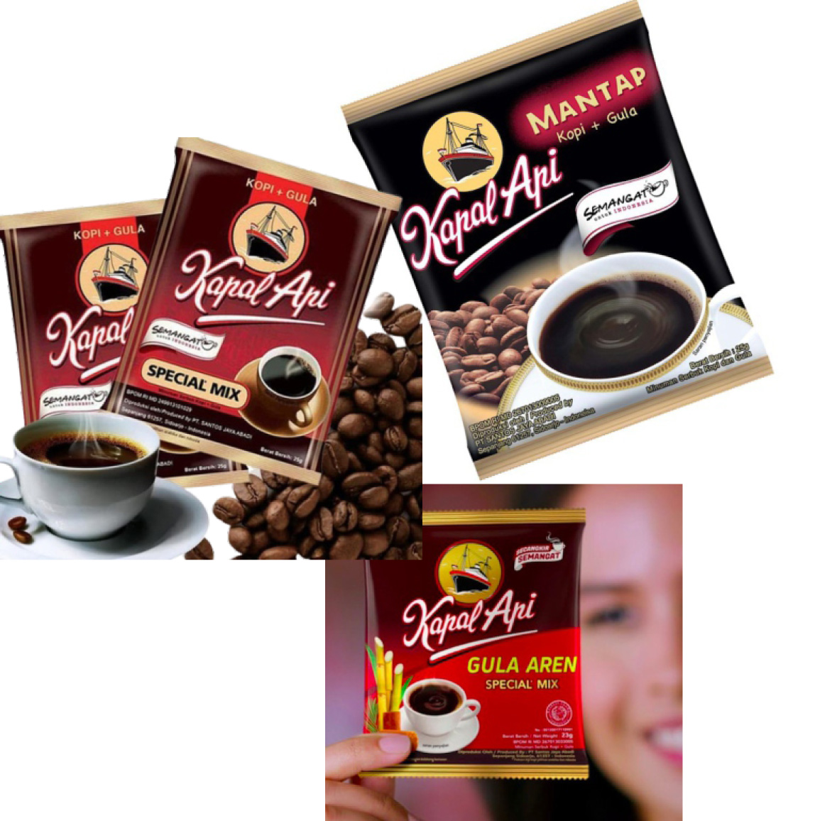 KOPI KAPAL API Special Mix Gula Aren Mantap Sachet | Lazada Indonesia