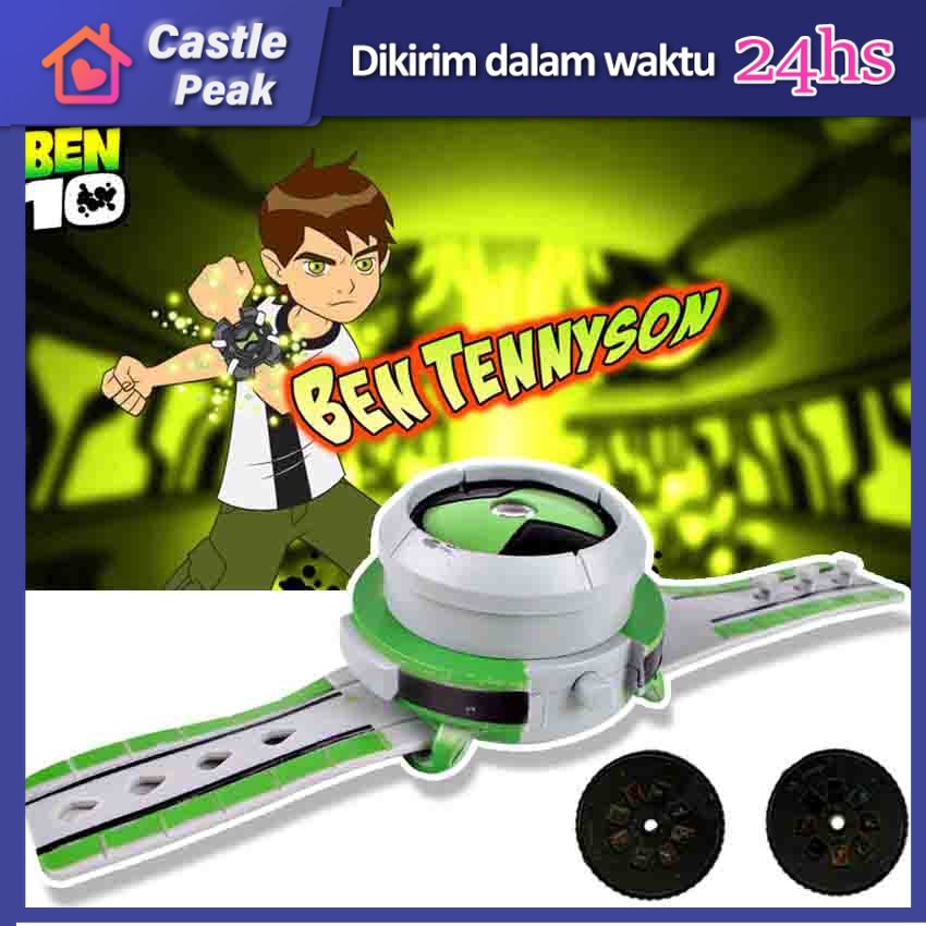 RUBBER BAND KIDS WATCH Ben10 Omnitrix Jam Ben 10 Omnitrix Mainan Anak ...