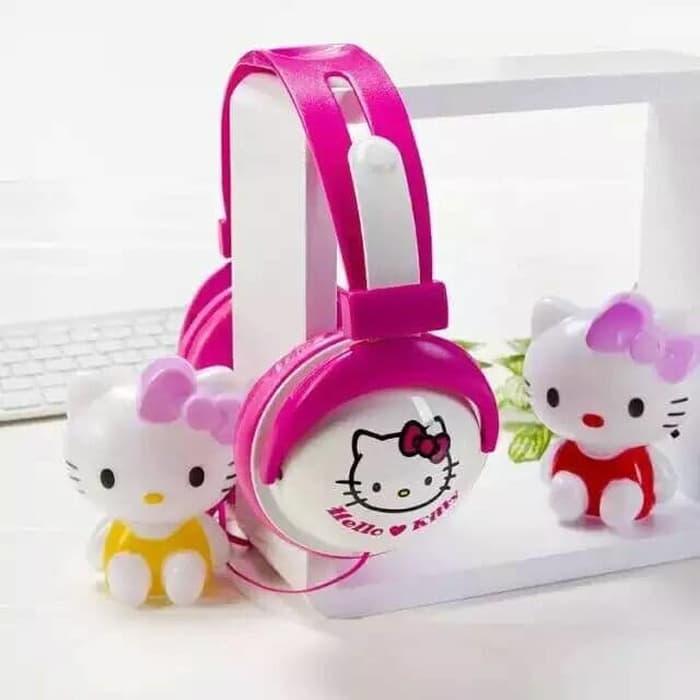 (Hello Kitty) Headset Bando Karakter Hello Kitty Headphone | Lazada ...