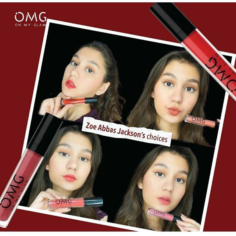Mahkota Ayu Kosmetik OMG Oh My Glam Matte Kiss Lip Cream | Lazada Indonesia