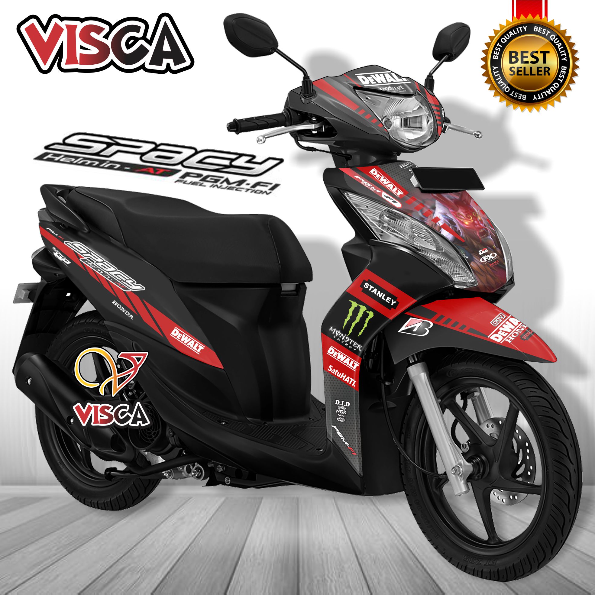 Decal Spacy Full Body Stiker Motor Spacy Full Body Striping Spacy ...