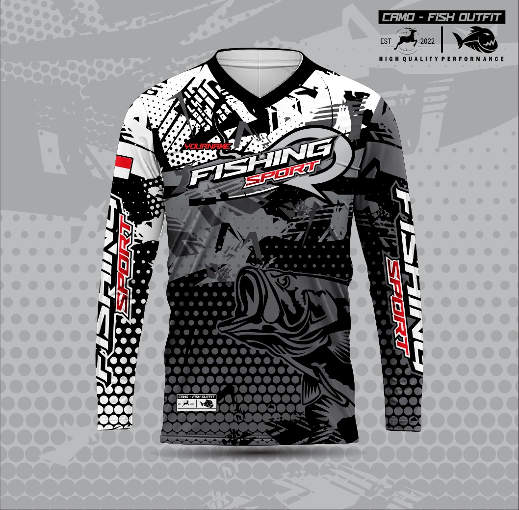 Jersey Custom Mancing Dryfit Premium Motif Fishing Sport Abu | Lazada ...
