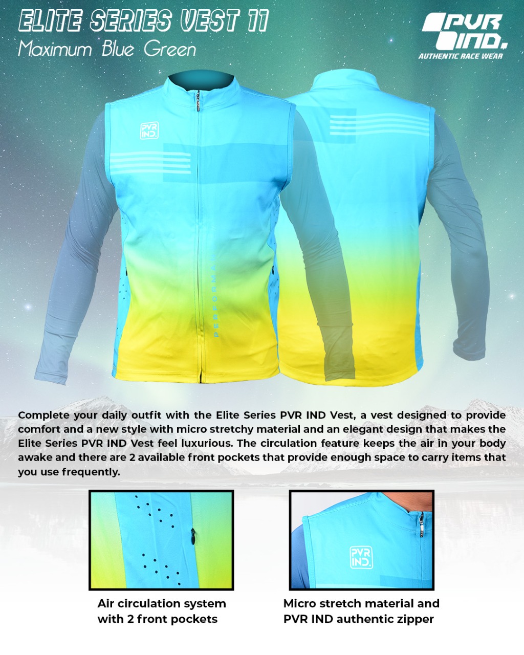 VEST ROMPI SEPEDA ROADBIKE PVR ELITE SERIES | Lazada Indonesia