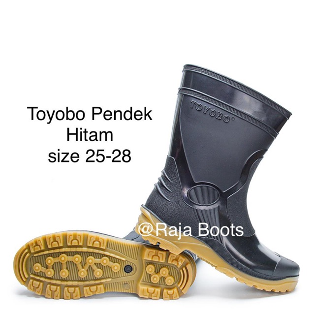 Sepatu Boot Pendek Termurah Toyobo Hitam | Lazada Indonesia