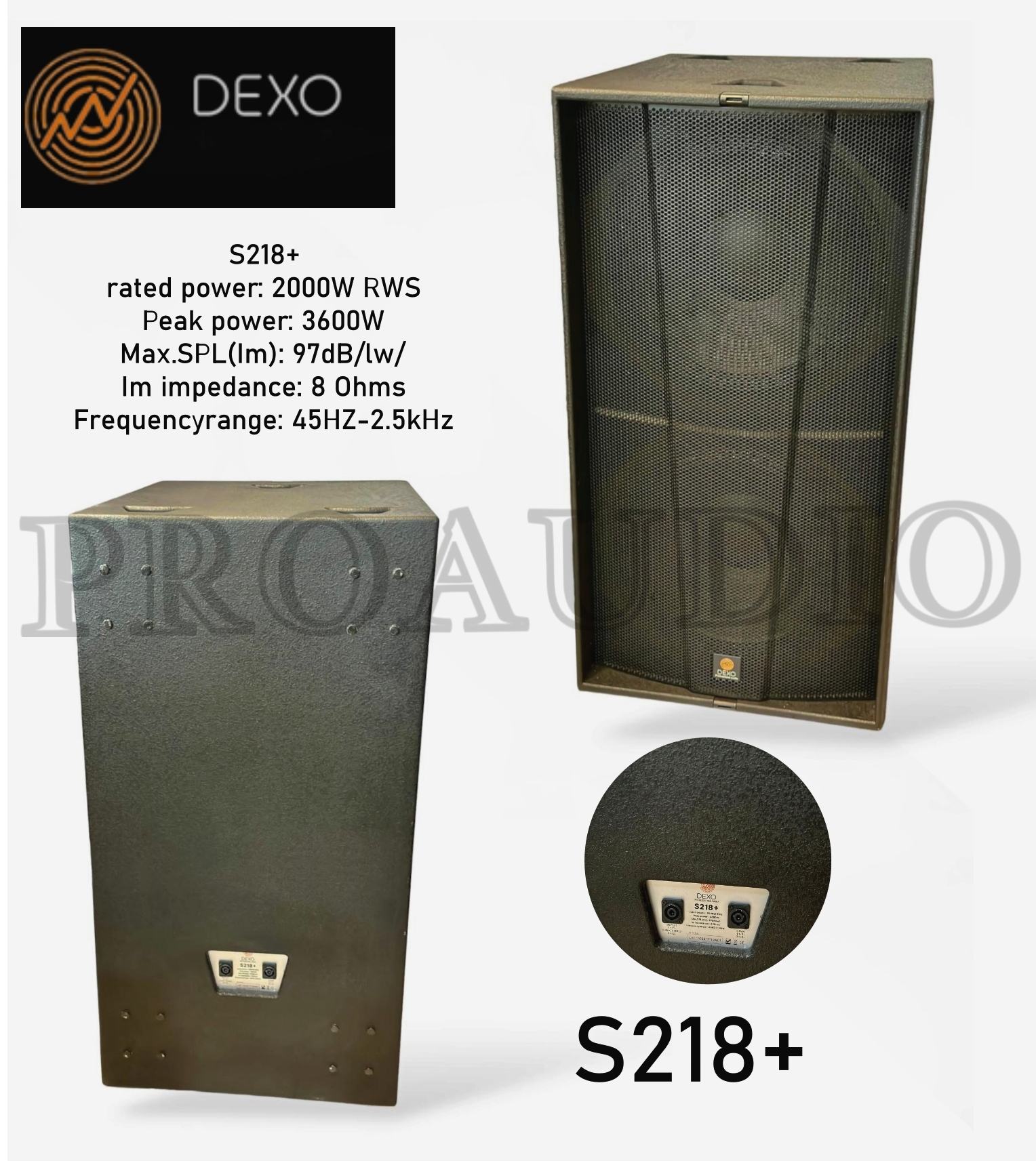 Speaker Subwoofer Dexo 18 Inch S218+ S 218 + S218 + Original 3600 Watt ...