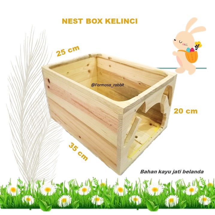 KOTAK LAHIRAN KELINCI MARMUT/TEMPAT BERANAK/MENYUSUI KELINCI NESTBOX ...