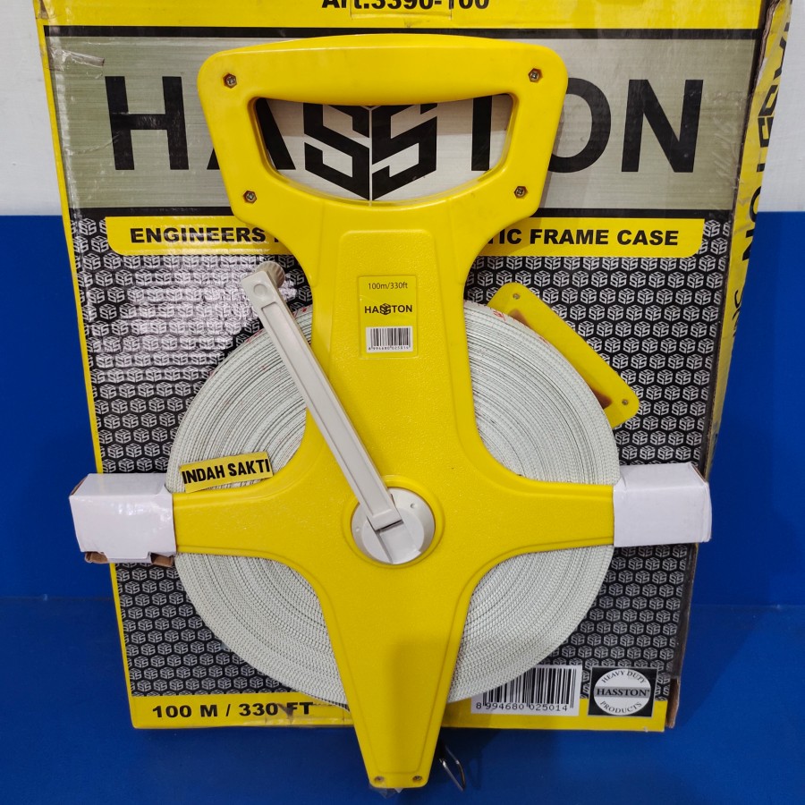 Meteran Tancap Meteran Tanah Meteran Rol Fiber 100 Meter Hasston | Lazada Indonesia