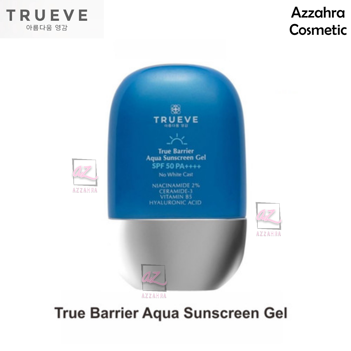 TRUEVE True Barrier Aqua Sunscreen Gel 30G SPF 50++++ 30gr | Lazada ...