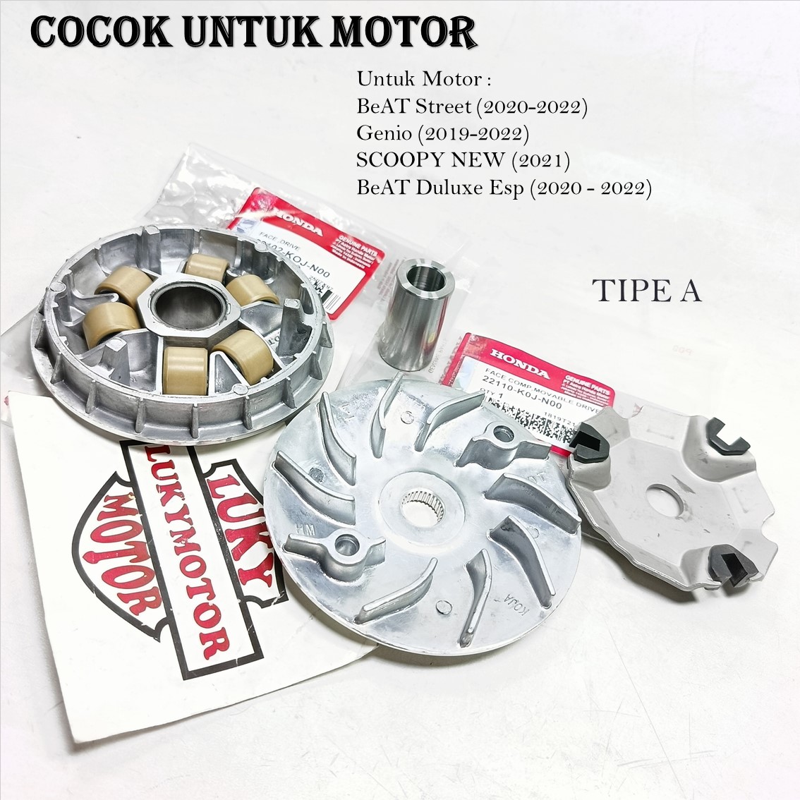 RUMAH ROLLER SET & ROLLER KOJ GENIO,BEAT NEW,BEAT DELUXE,BEAT NEW LED,SCOOPY ESP,BEAT STREET LED ...