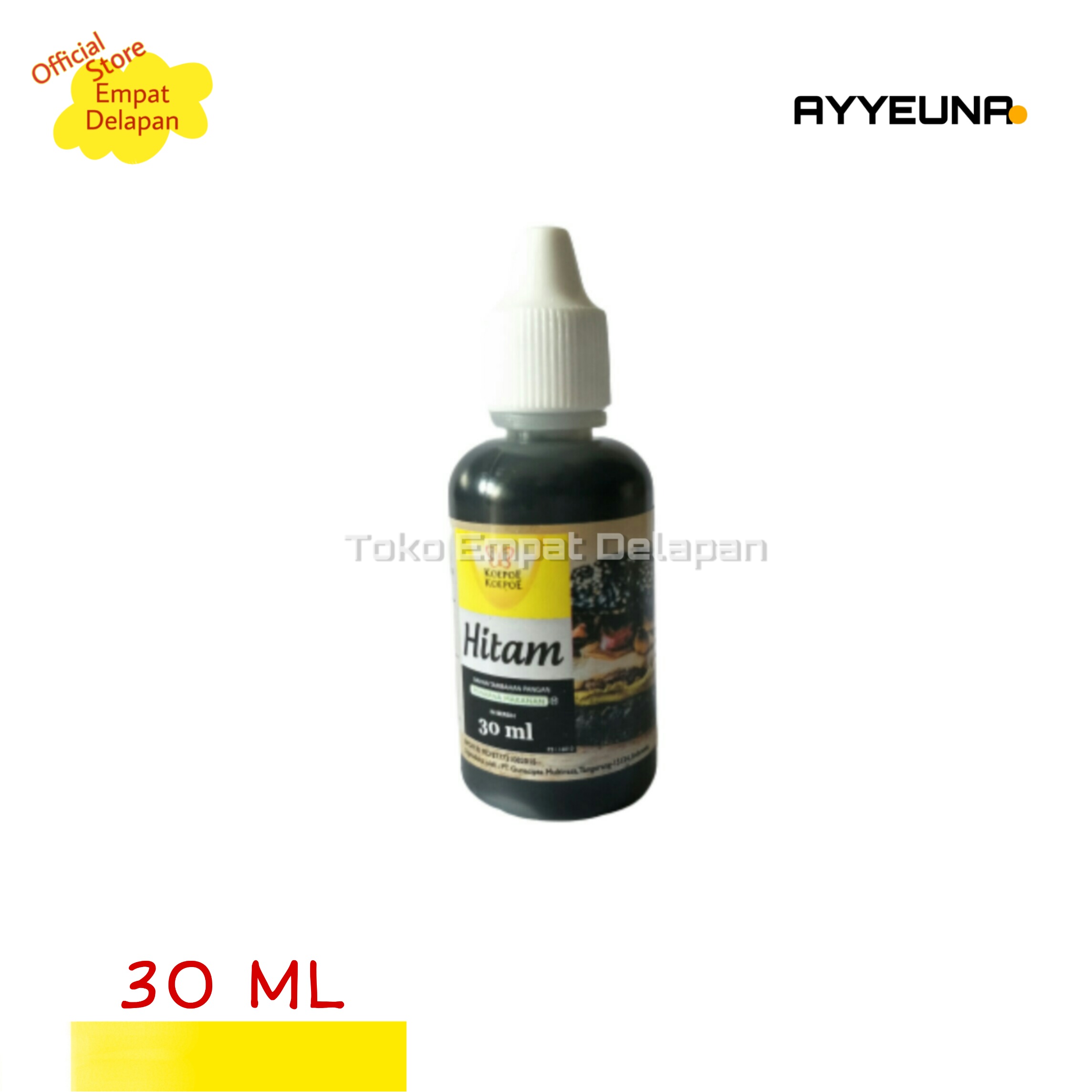 Pewarna Makanan Cair Warna Hitam Cap Koepoe Koepoe 30 ml | Lazada Indonesia