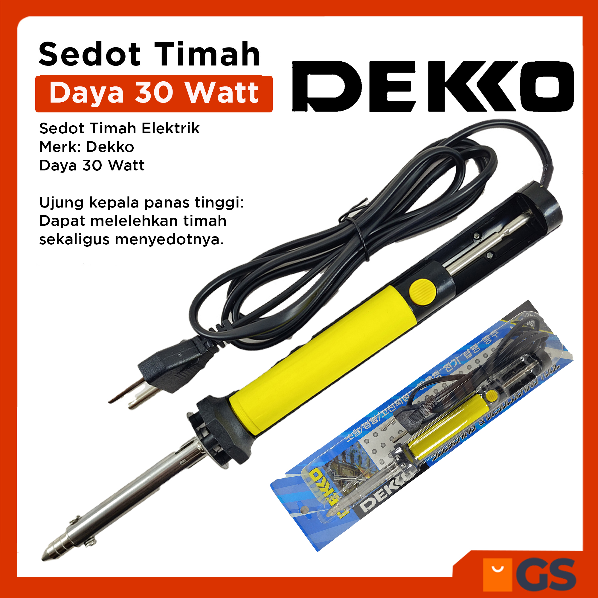 Sedot Timah Elektrik Dekko DS1 30 Watt Solder Pump 30w DS-1 30W ...