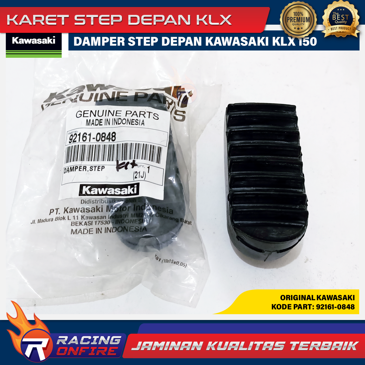 Karet Step Depan Footstep Damper Step Depan Kawasaki KLX Original ...