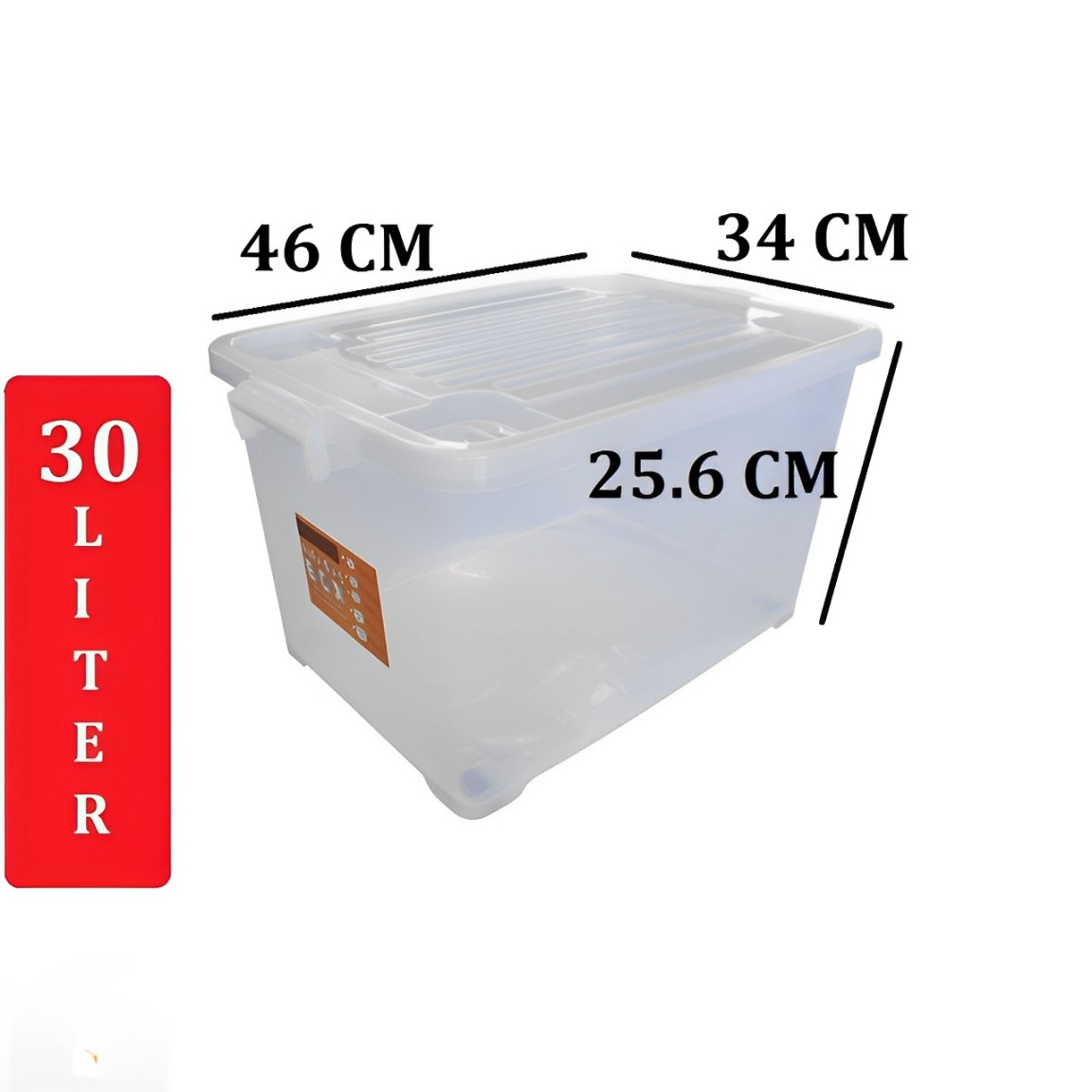 KIRAMAS 1037 AR Container Box 30 Liter / Kotak Penyimpanan Dengan Roda ...