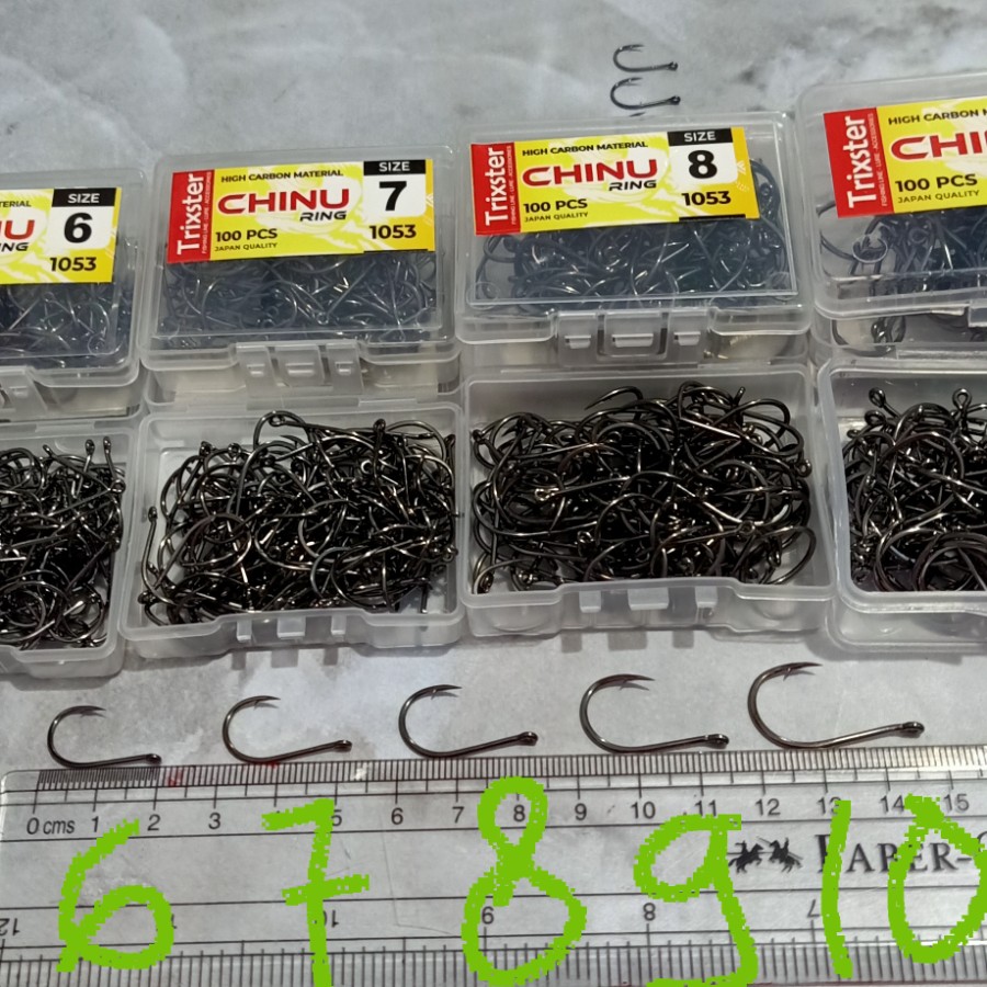 Kail Pancing Trixster Kotak isi 100 Ready Tipe Besar dan Kecil - Mata ...