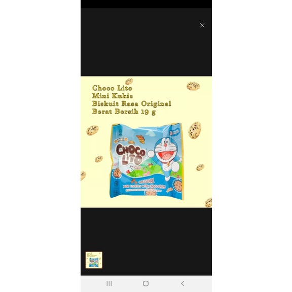 Choco Lito Mini Cookies With Chocochips 150 g / 10 Bks 15 g Edisi ...