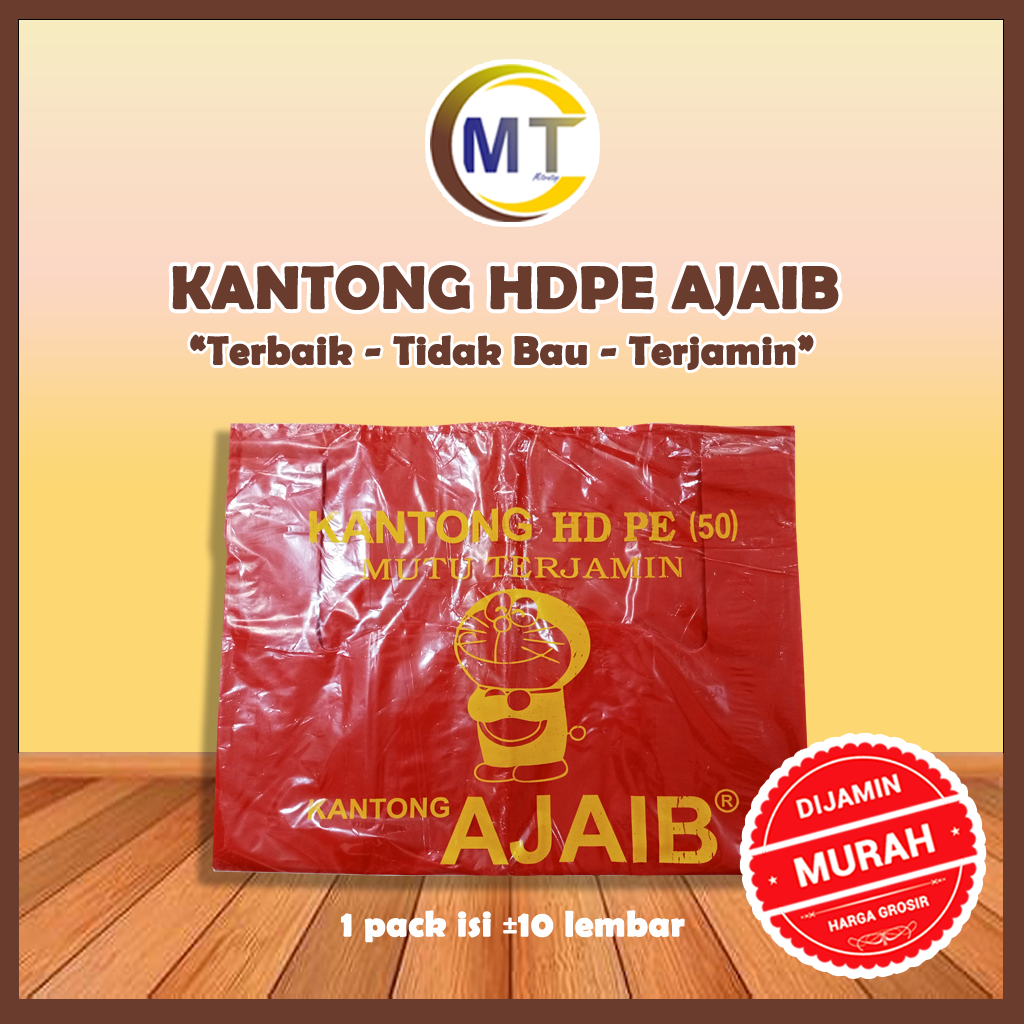 Kantong Plastik HDPE Merah Ajaib 1 pack Semua Ukuran 17, 24, 28, 35, 40 ...