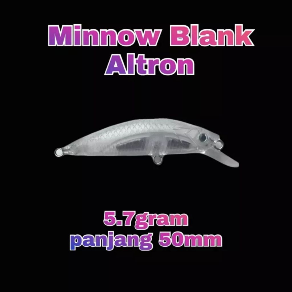 BLANK LURE ULTRA LIGHT MINNOW MINOW SINKING ex - Altron 5,7 GRAM 5CM ...