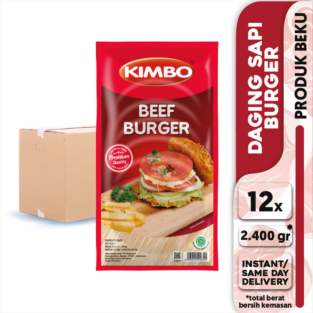 KIMBO Burger Sapi Istimewa6 Box | Lazada Indonesia