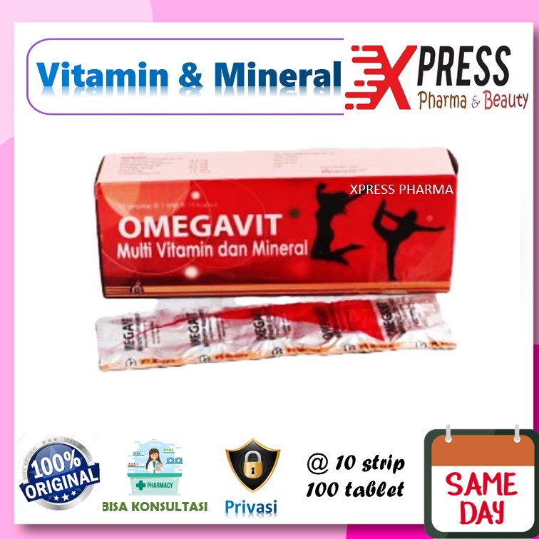 ⚡XPRESS⚡ Omegavit DUS Vitamin dan Mineral Tablet Omegafit Omega Vit Ome ...