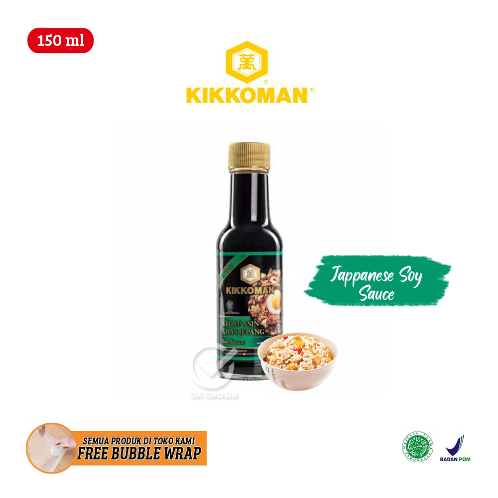 Botol Lurus Hijau Saus Kikkoman Halal Soy Sauce Kecap Asin Jepang 150 Ml Lazada Indonesia