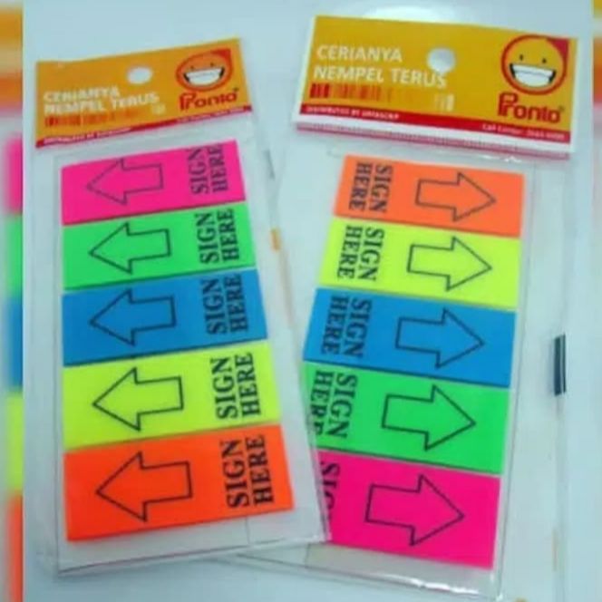 Pronto Sign Here Sticky Note | Lazada Indonesia