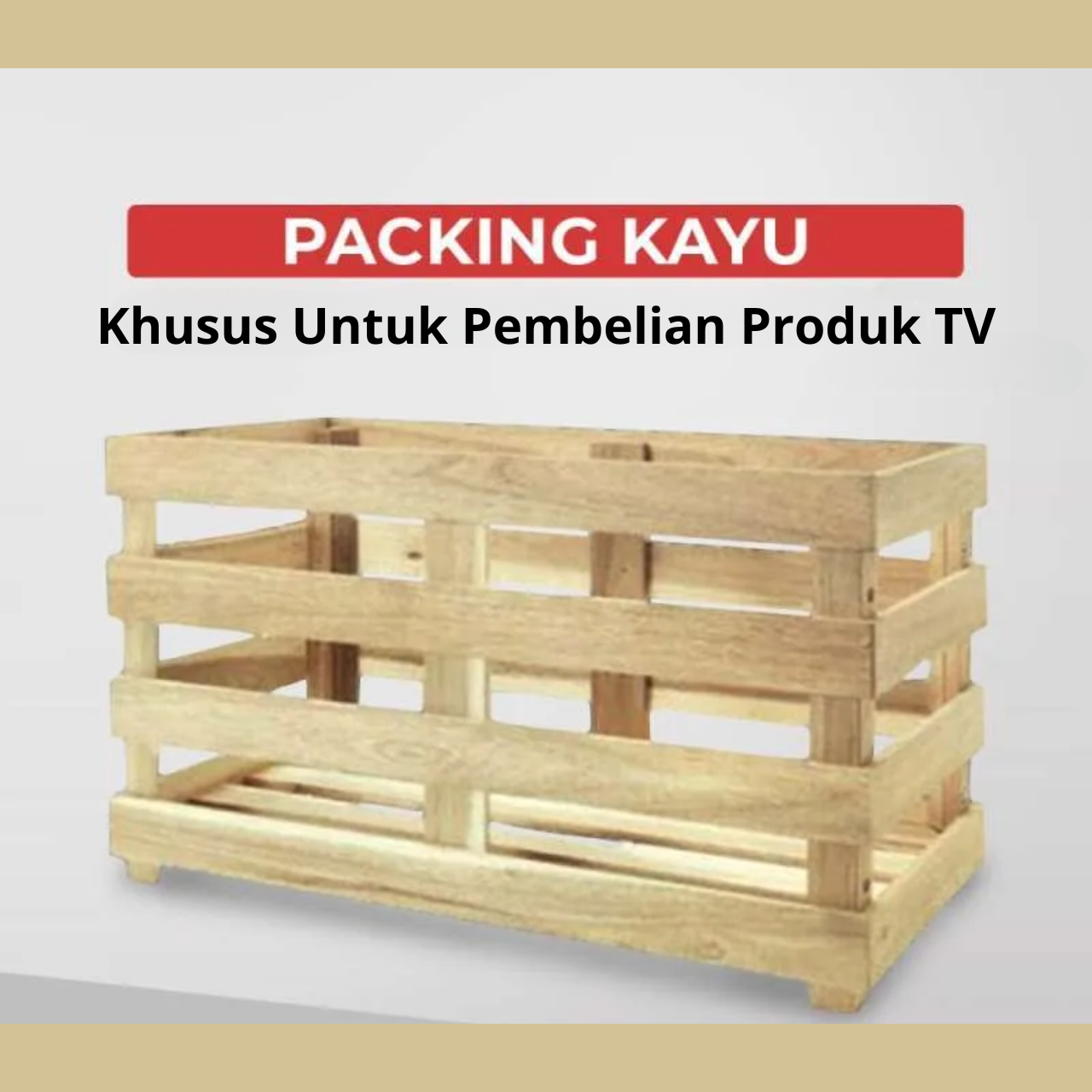 (Untuk Packing TV) Packing Kayu + Bubble Wrap Pack | Lazada Indonesia