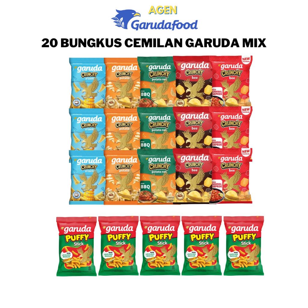 20 BUNGKUS Cemilan Garuda Mix | Lazada Indonesia