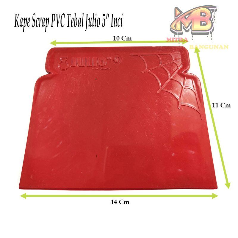 MB - Kape Plastik PVC Julio Scraper Plastik Ukuran 5" 7" 9" Finishing ...