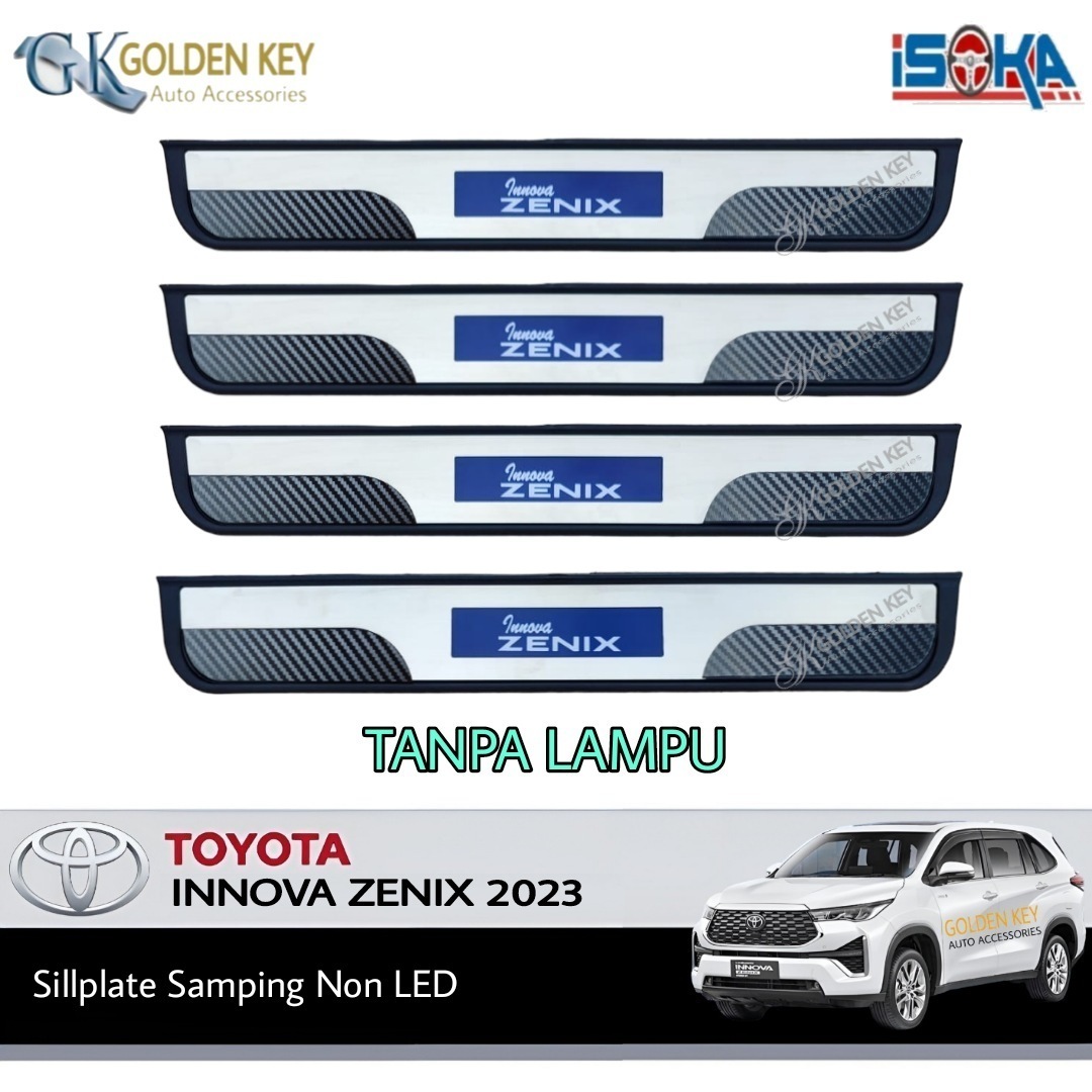 Sillplate Samping Innova Zenix 2023 Side Scuff Plate Deluxe Carbon Blue ...
