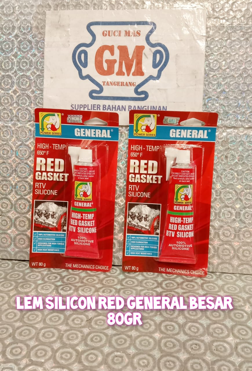 Lem Silicon Red General \ Lem Gasket \ Lem Silikon Merah | Lazada Indonesia