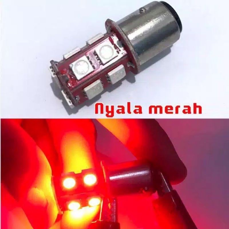Bohlam Lampu Stop Rem Belakang LED Kedip Flash Strobow Buat Mio ,Vario ...