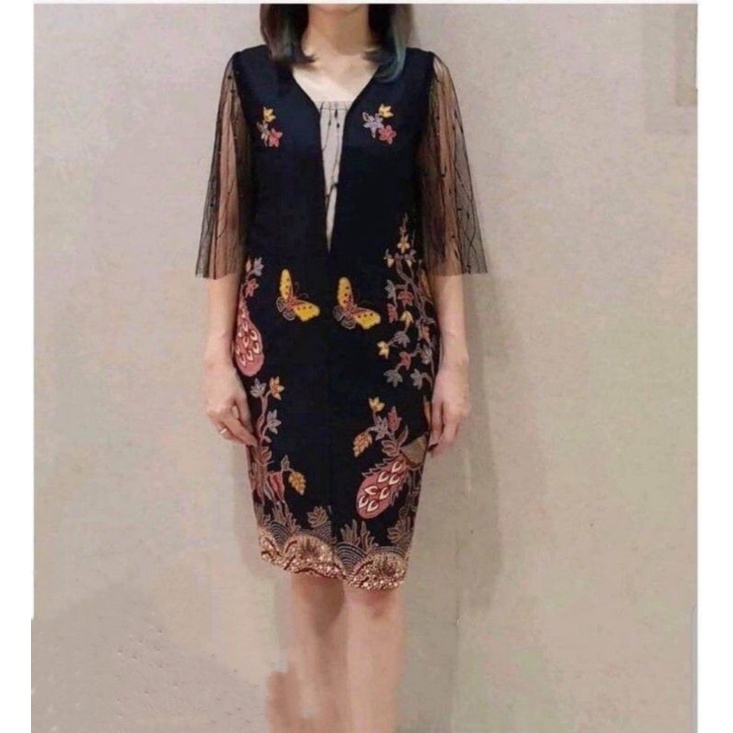 gaun pesta mewah dres batik model terbaru pakaian pesta pernikahan ...