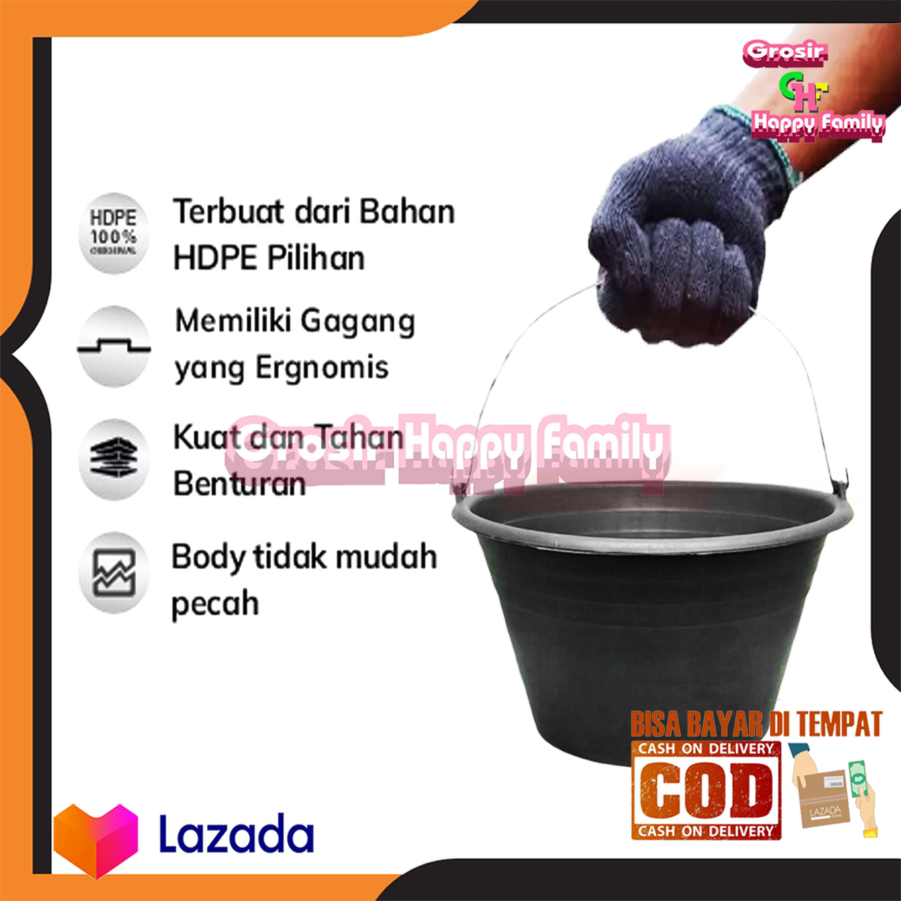 PAKET 10 PCS Ember Cor Uk 14 / Ember Anti Pecah / Ember Bangunan ...