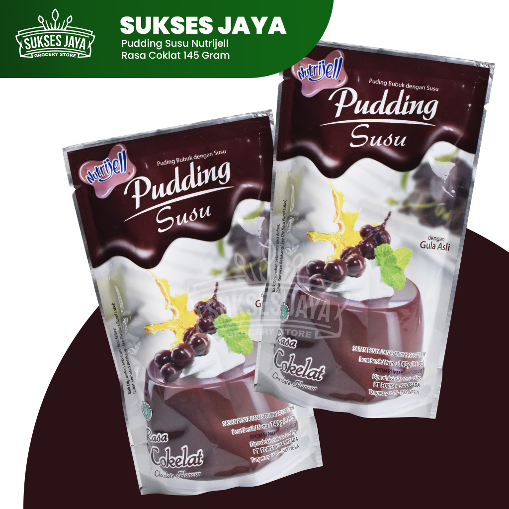Nutrijel Pudding Susu Rasa Coklat 145 gram | Lazada Indonesia