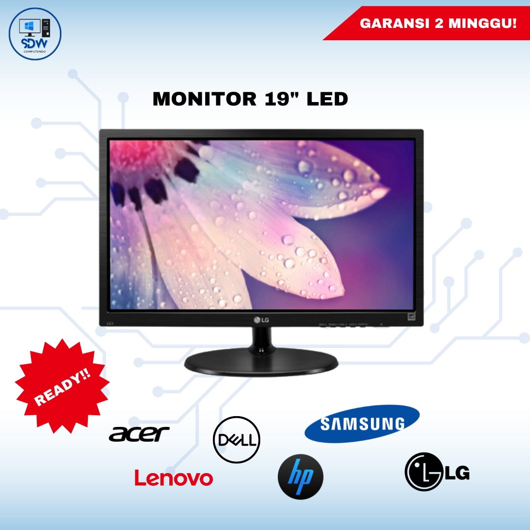 MONITOR 19 INCH WIDE LED | Lazada Indonesia
