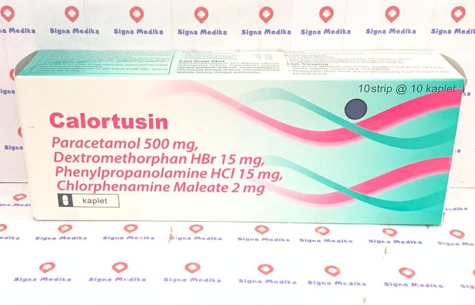 Calortusin Box Isi 10 Strip 10 Tablet - Obat Demam, Batuk Dan Pilek ...