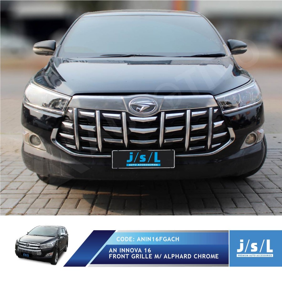 Grill Innova Reborn 16 Front Grille Alphard Black List Chrome JSL ...