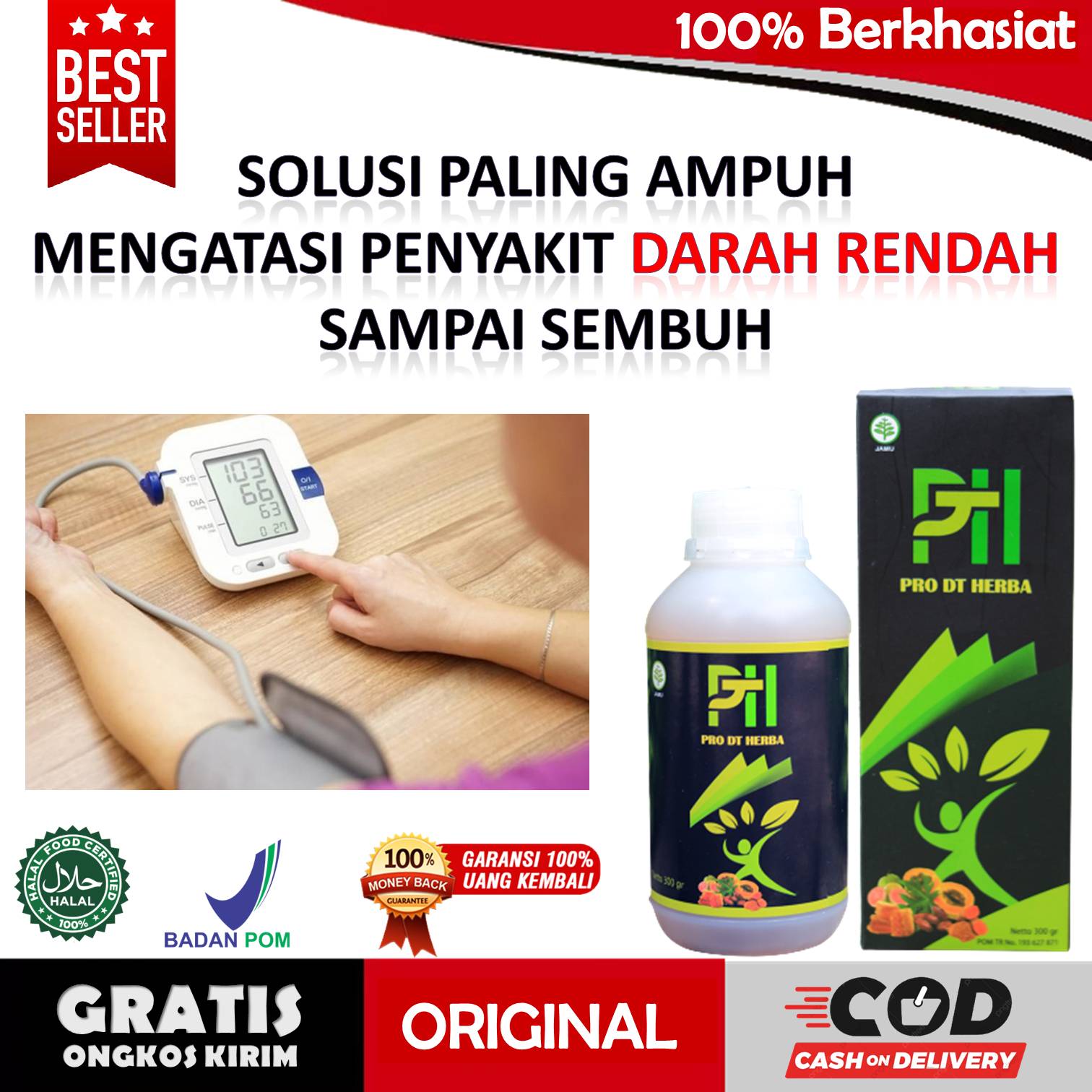 Pro Dt Herba Non Obat Darah Rendah Paling Ampuh. Herbal Penambah Darah ...