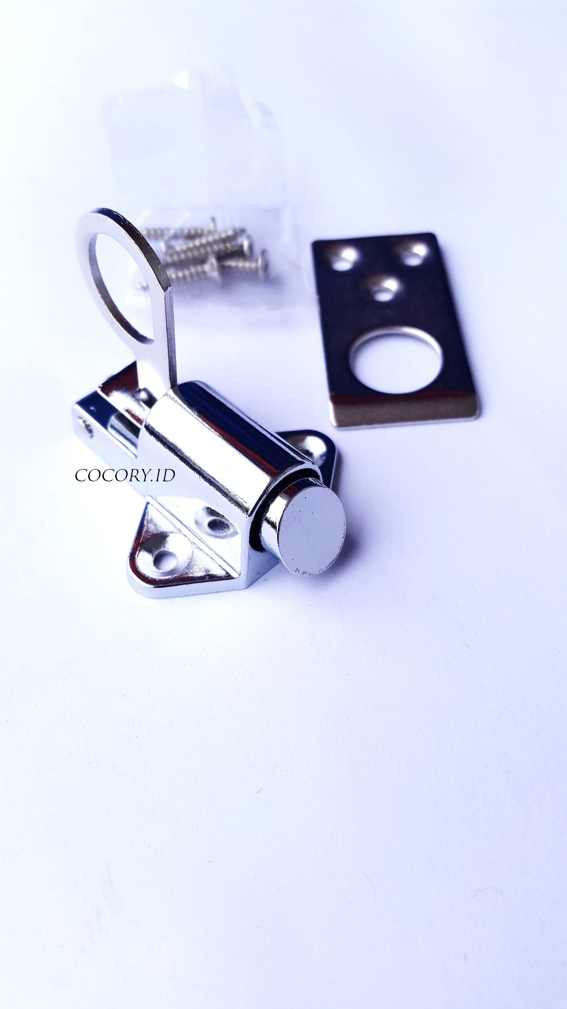 Grendel Jendela Slot Kunci Jendela Spring Knip Stainless Crome Kilap ...